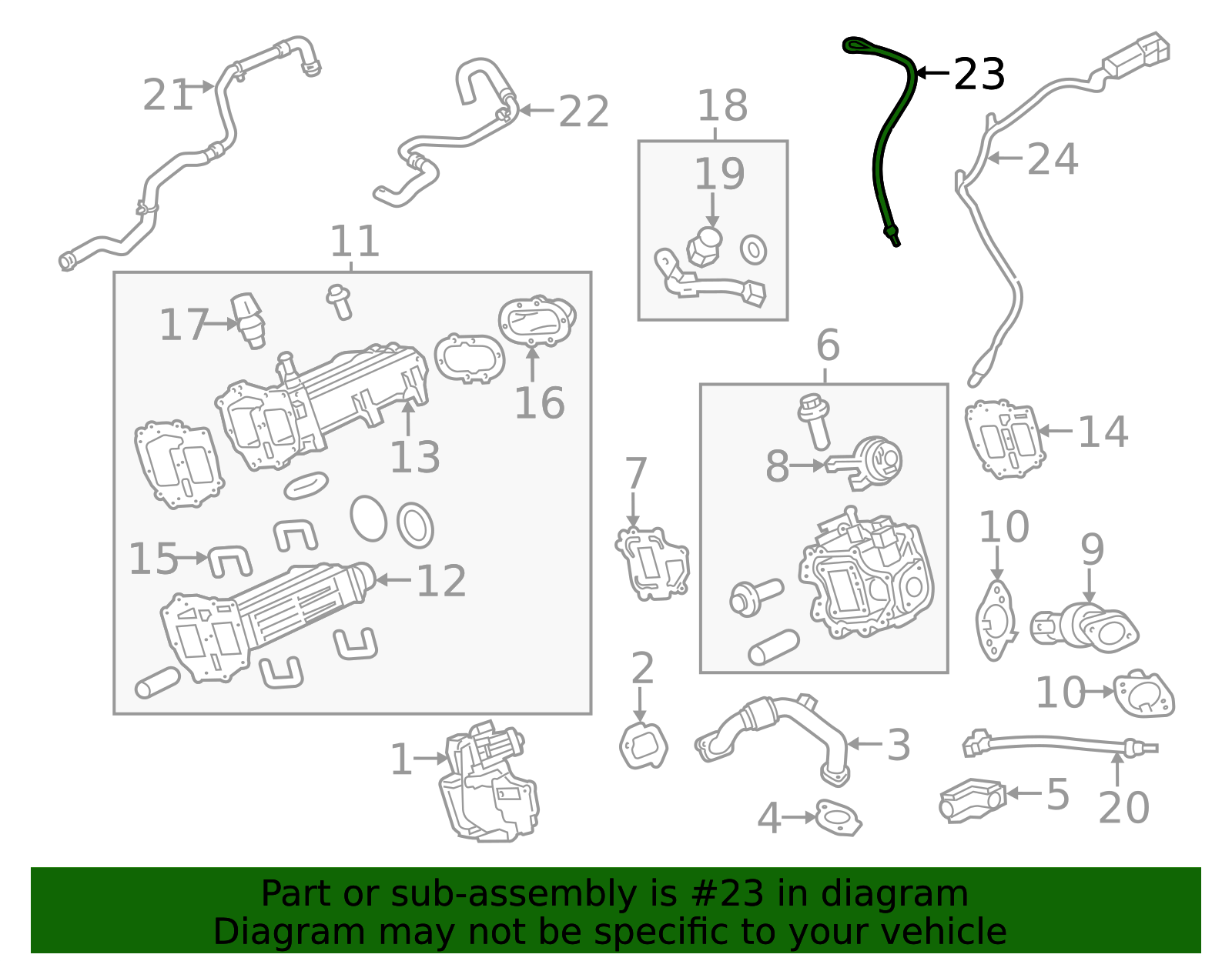 Genuine OEM Ford Part - Motorcraft™ Exhaust Gas Temperature (Egt ...