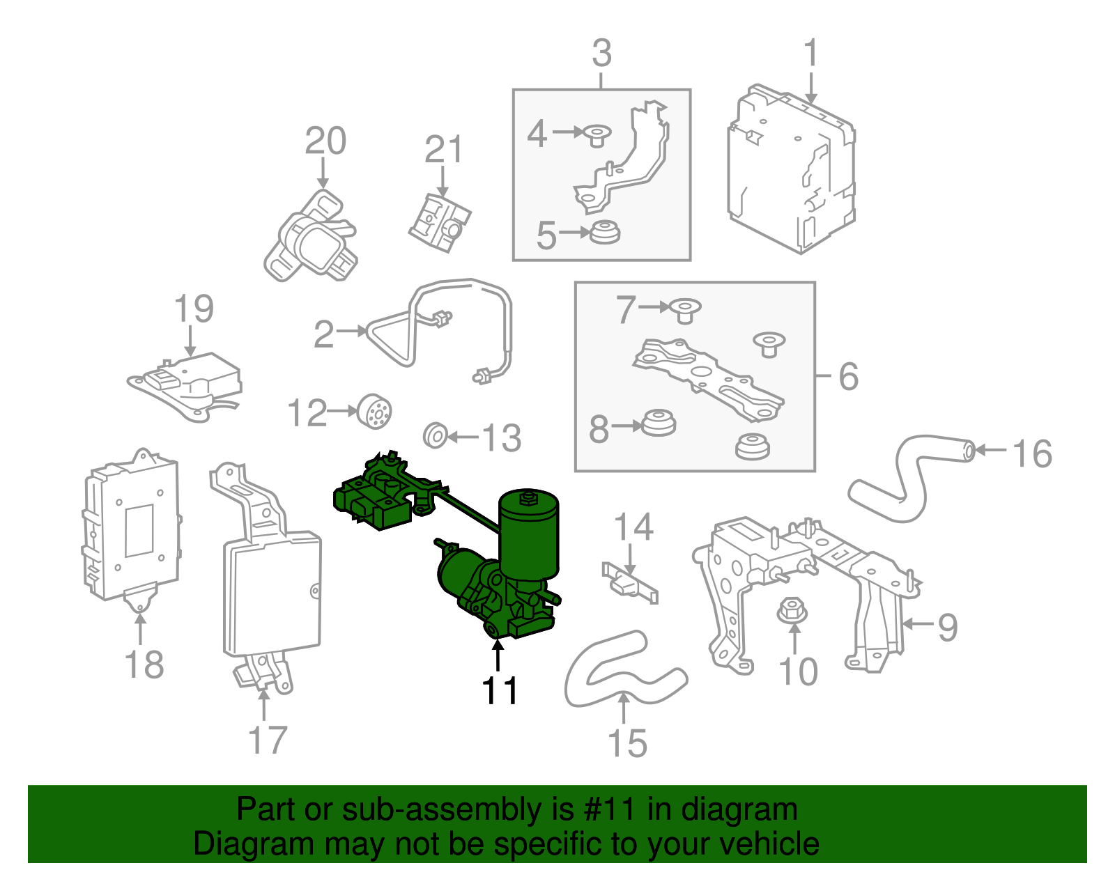 2011-2019 Toyota Highlander Pump Assembly 47070-48060 | Toyota Parts Center
