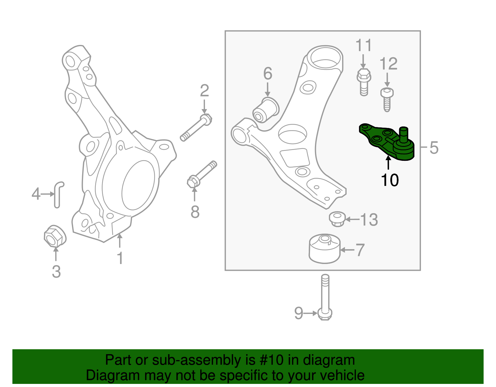 54530-2T010 - Lower Ball Joint 2011-2016 Kia | Kia.Parts Store