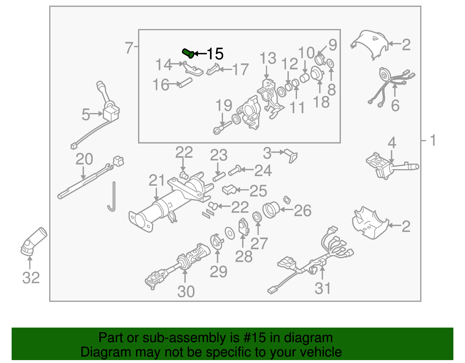 2004-2008 Pontiac Grand Prix Steering Column Tilt Lock Release Lever ...