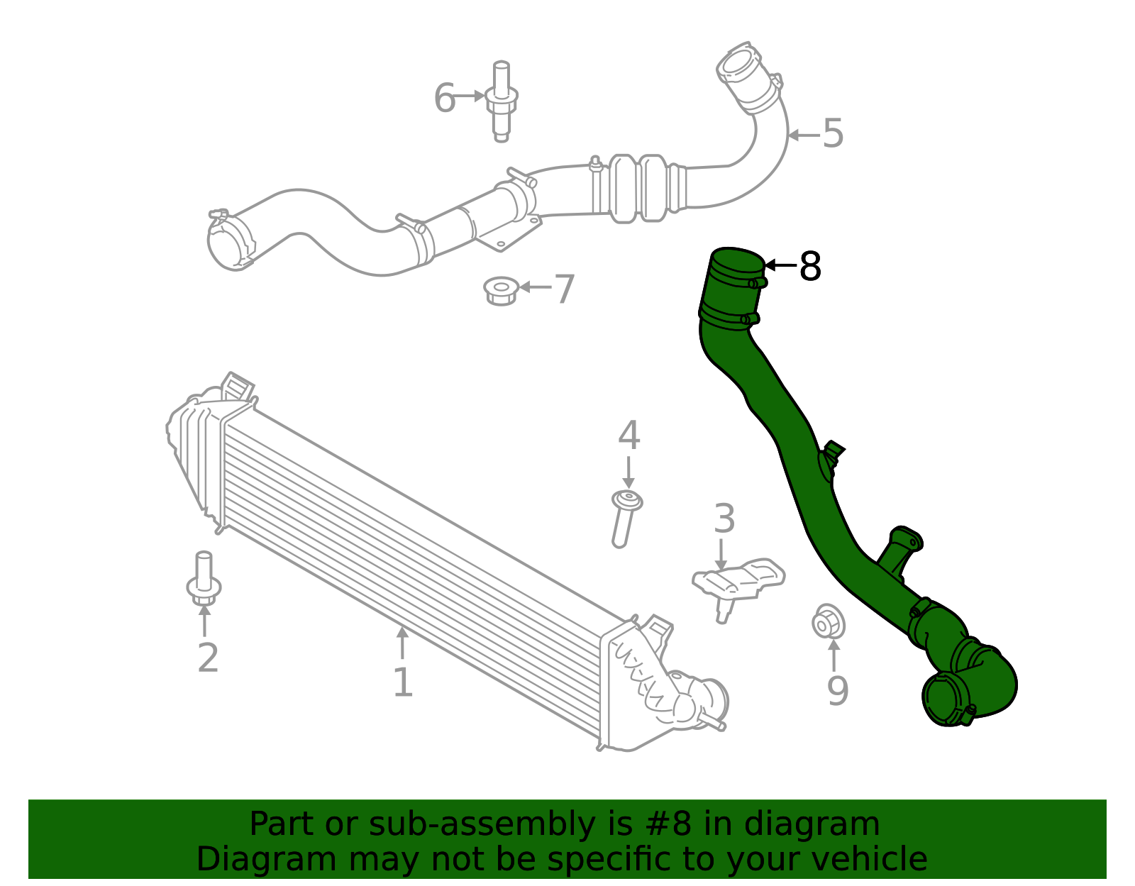 2014-2016 Ford Transit Connect Hose CV6Z-6C640-M | AutoNationParts.com