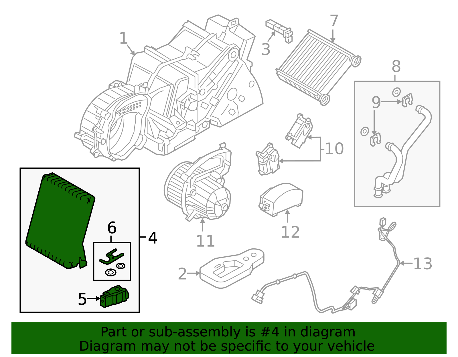 2018-2025 Volkswagen Atlas Evaporator Core 3QF-820-102 | OEM Parts Online