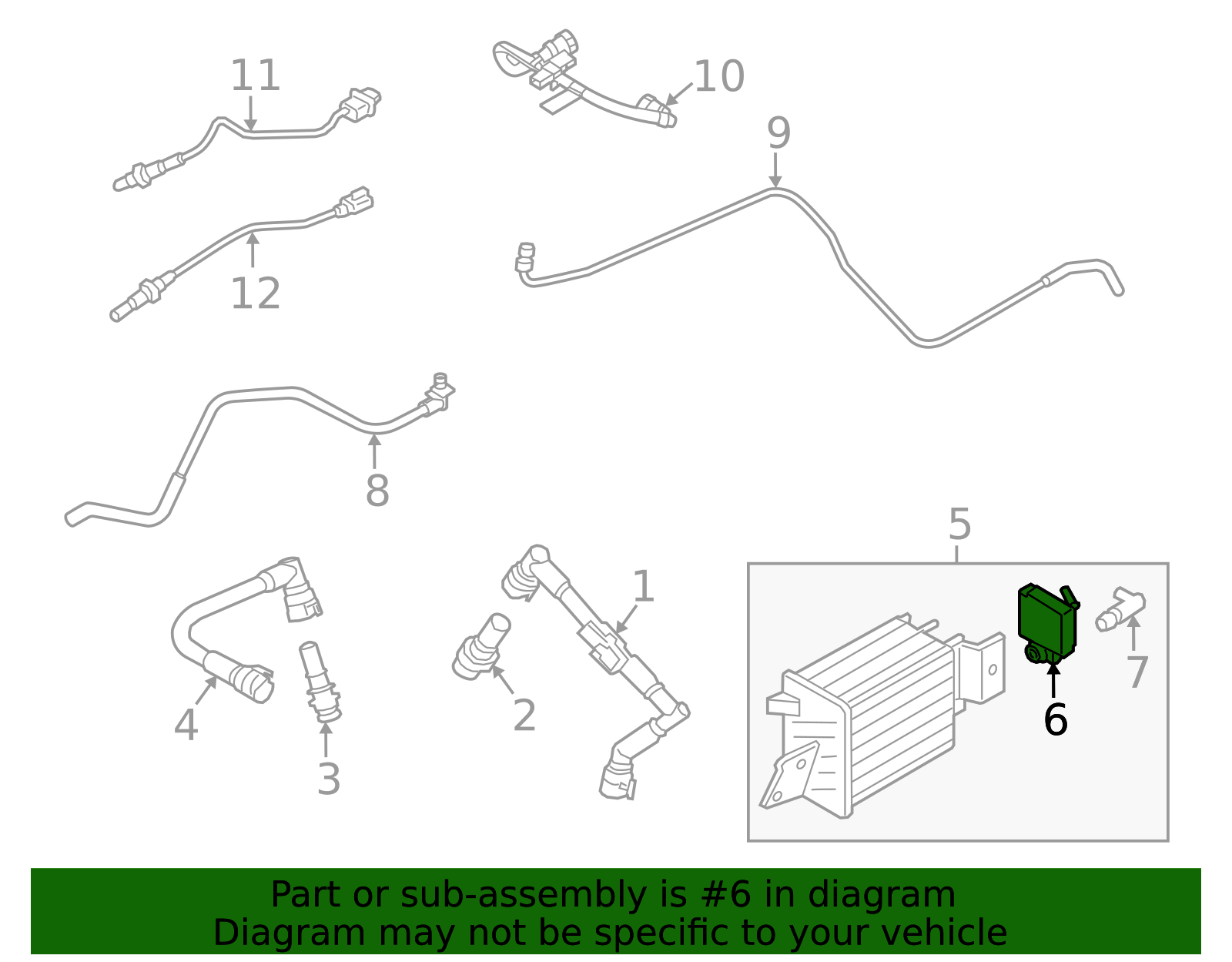 2015-2025 Ford F-150 Tank Pressure Sensor JL3Z-9D333-D | OEM Parts Online