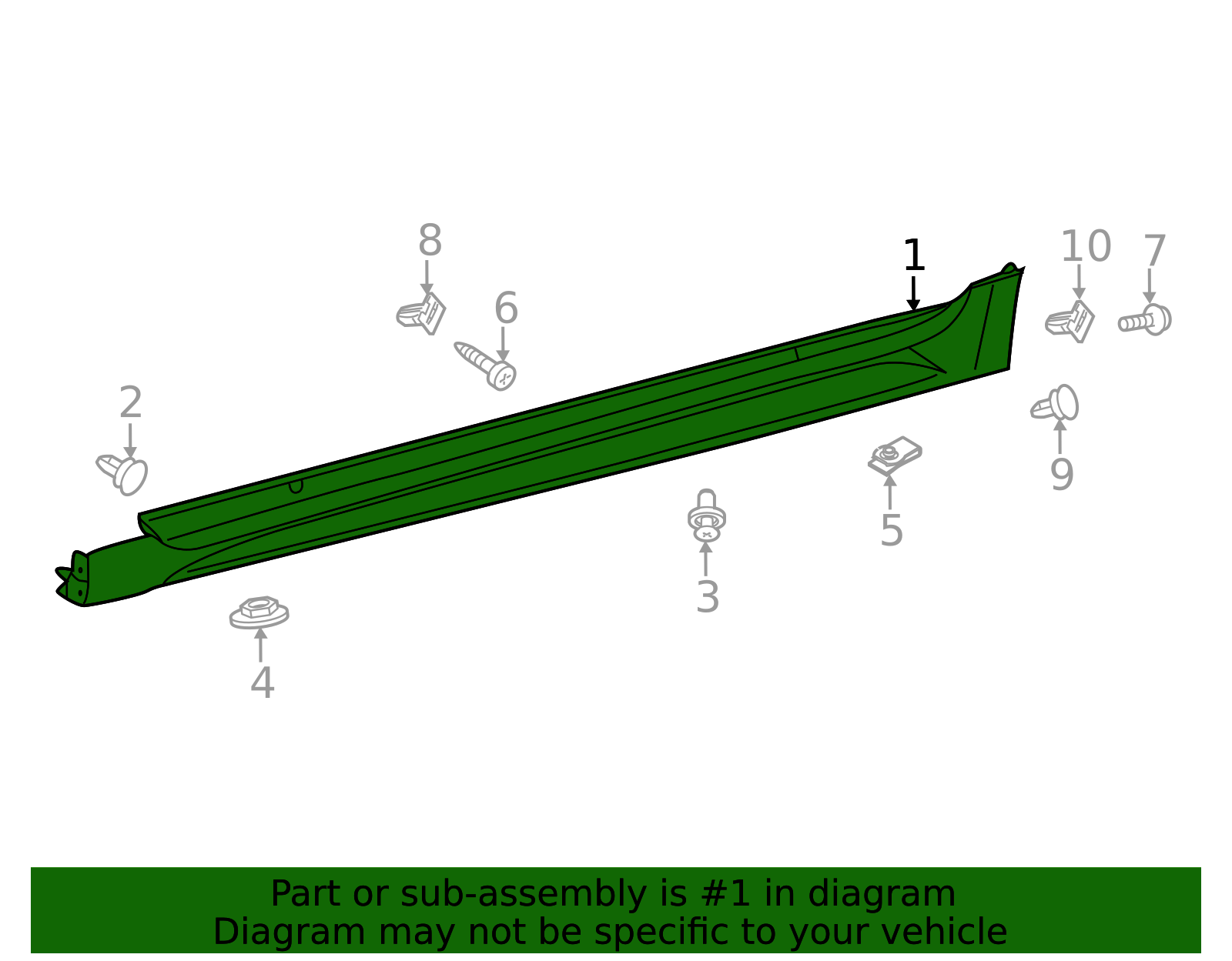 2019-2025 Toyota Corolla Rocker Panel Guard 75852-12903 | Toyota Parts ...