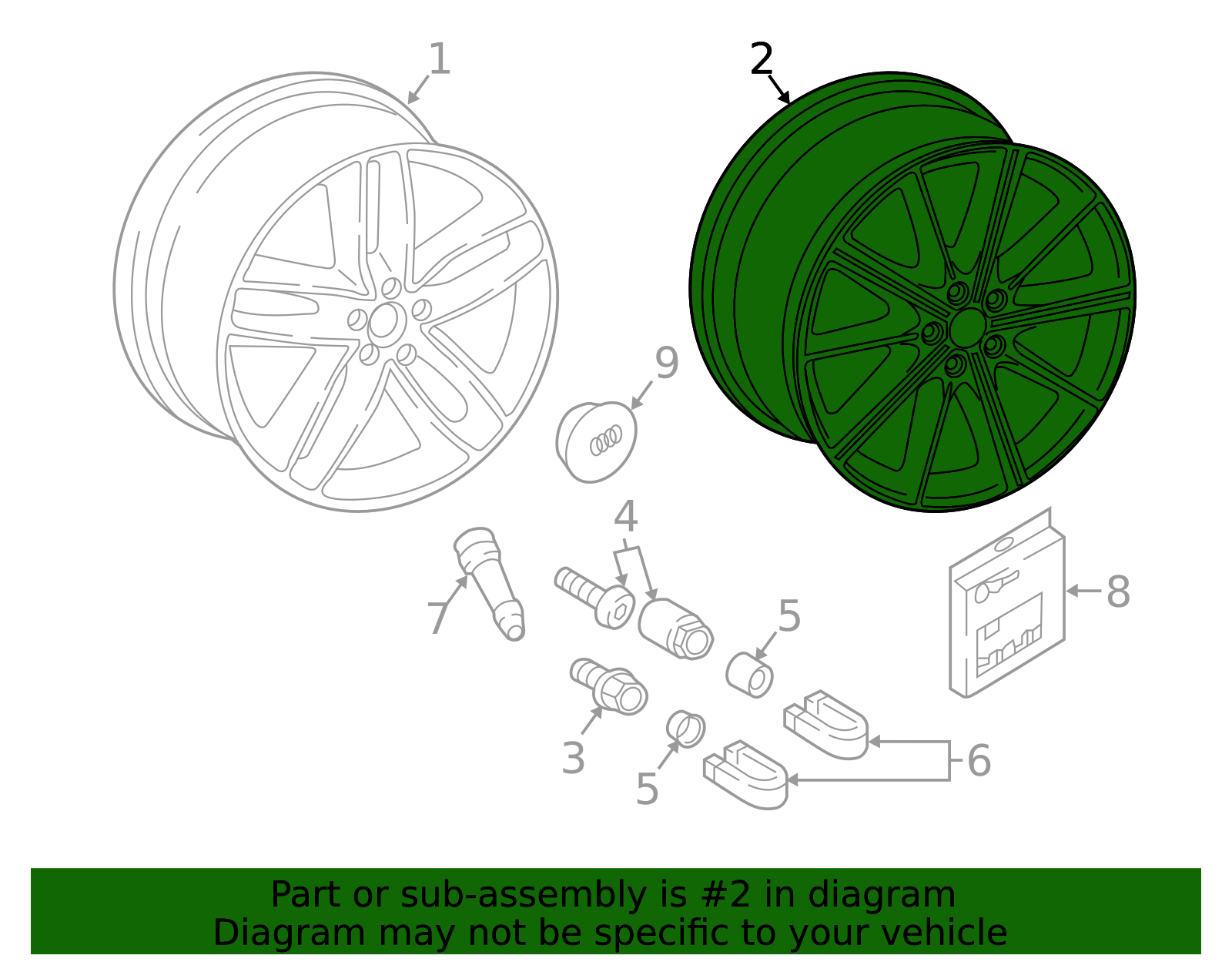 2020-2024 Audi Wheel, Alloy 4M0-601-025-EE | Audi USA Parts