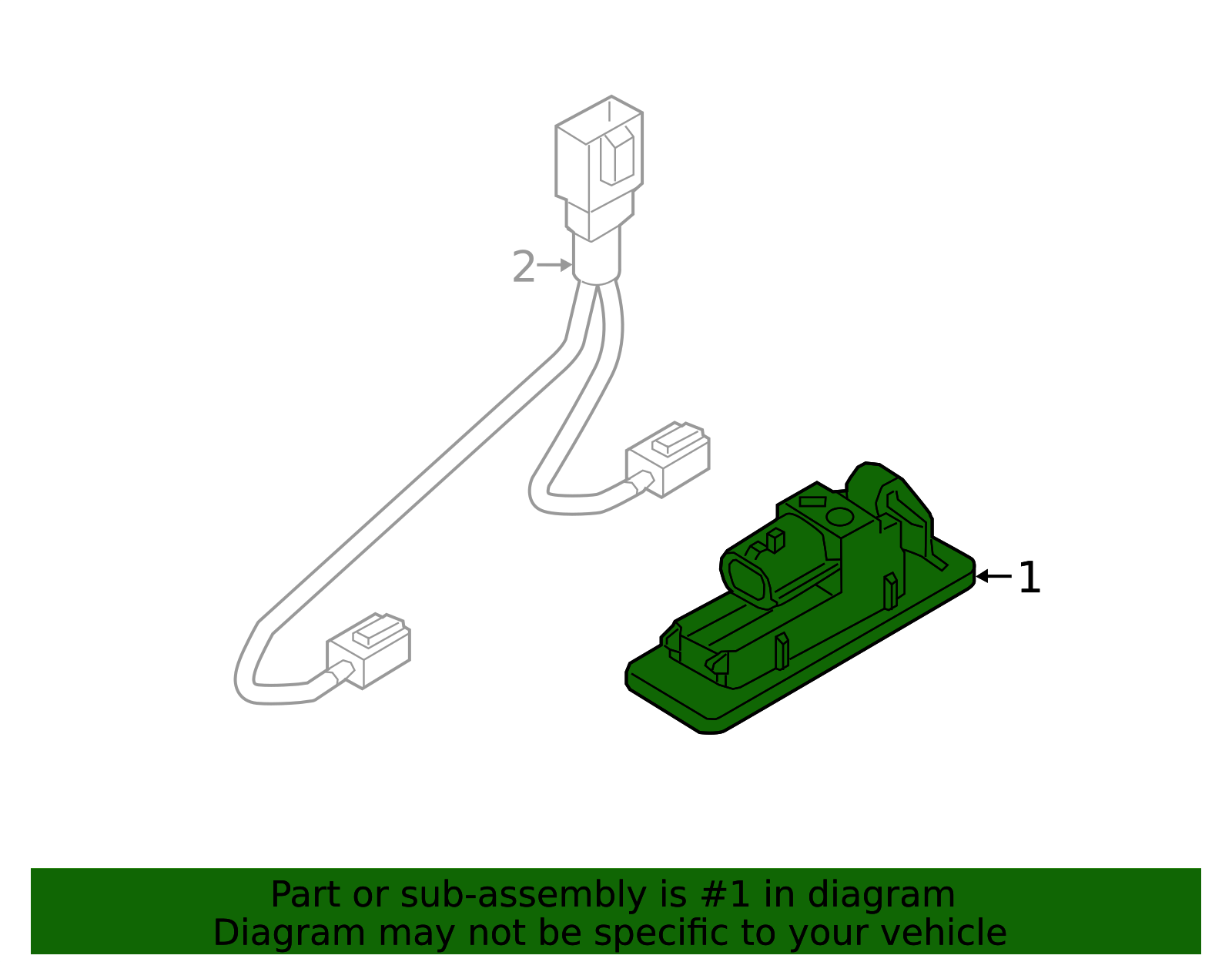 26510-8990C - License Lamp 2019-2025 Nissan | Nissan Wholesale Direct