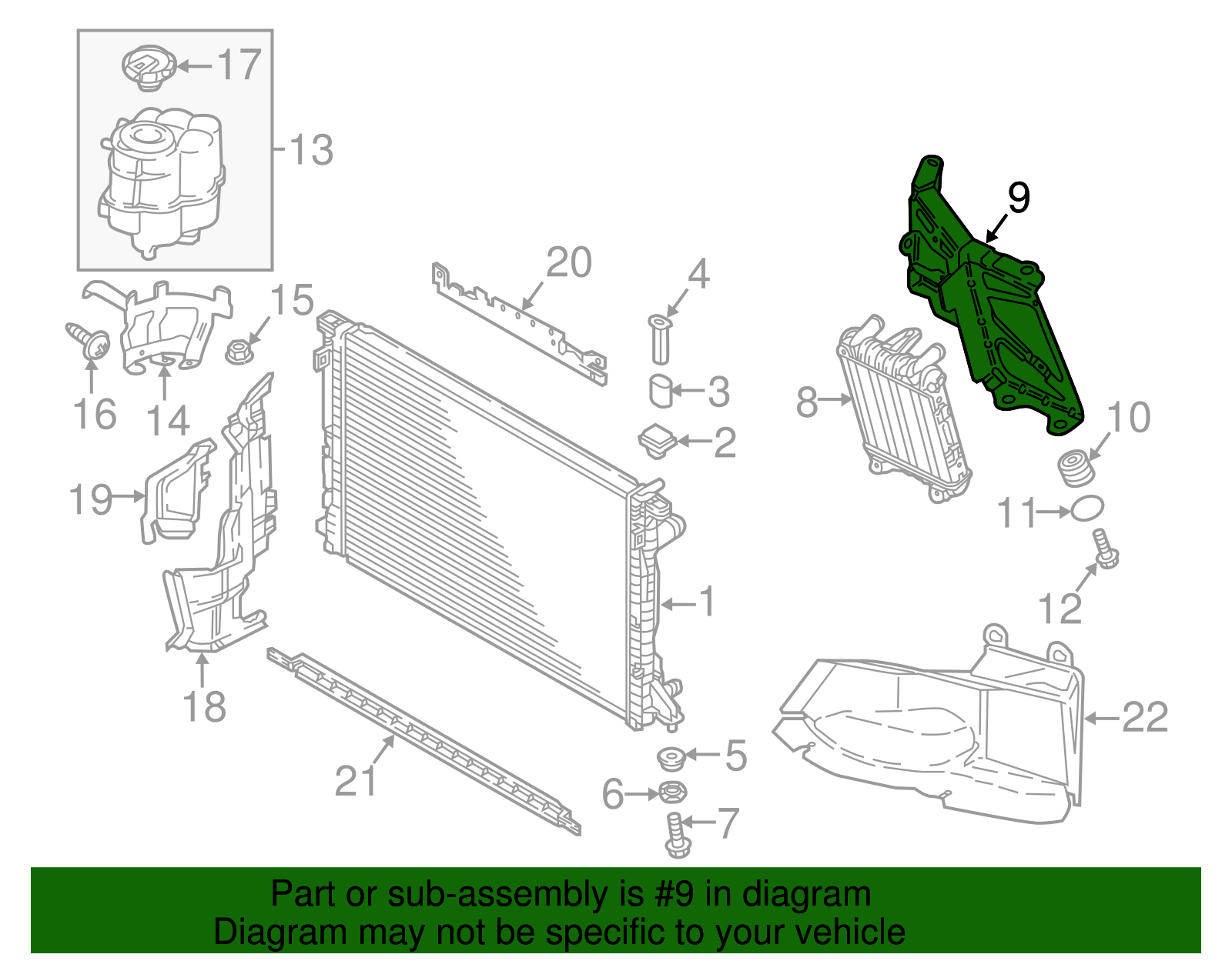 8W0-121-261-A - Mount Bracket 2018-2019 Audi | Audi OEM Parts Guy