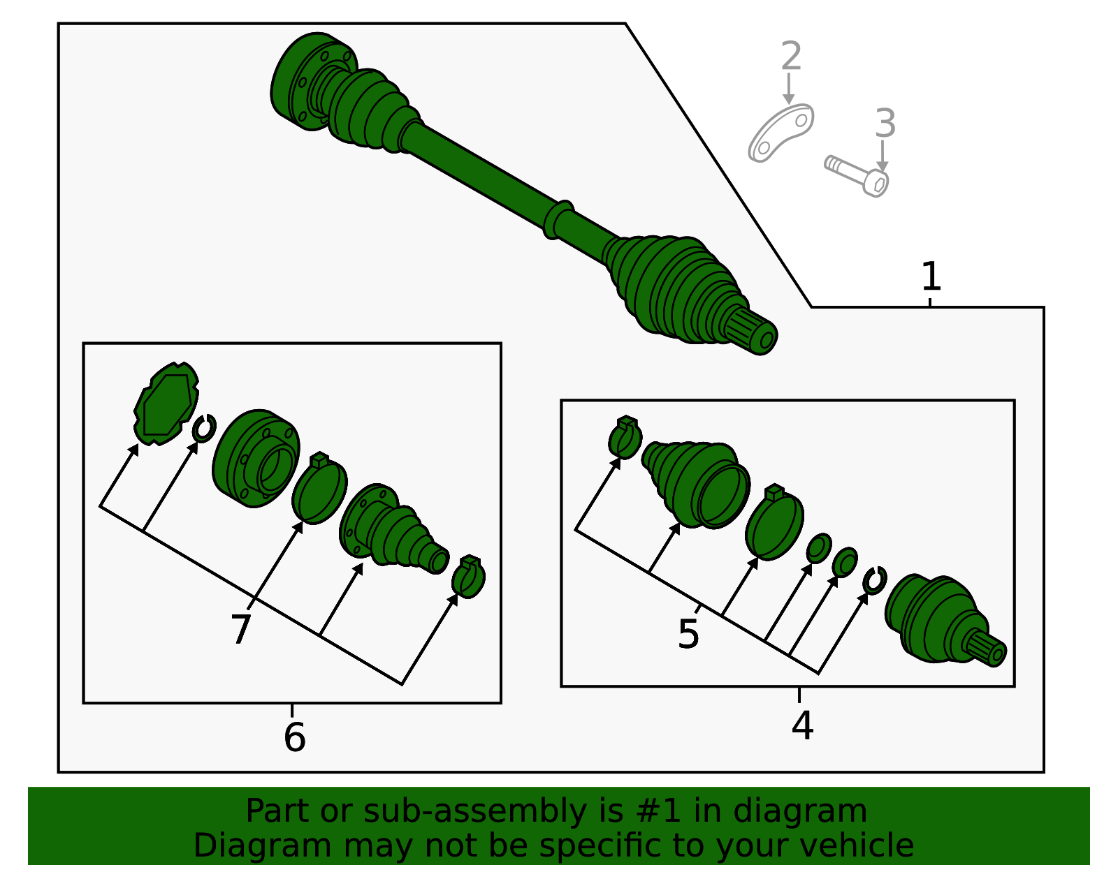 3QF-501-203-A - Axle Assembly 2018-2021 Volkswagen | Wolfsburg Parts Direct