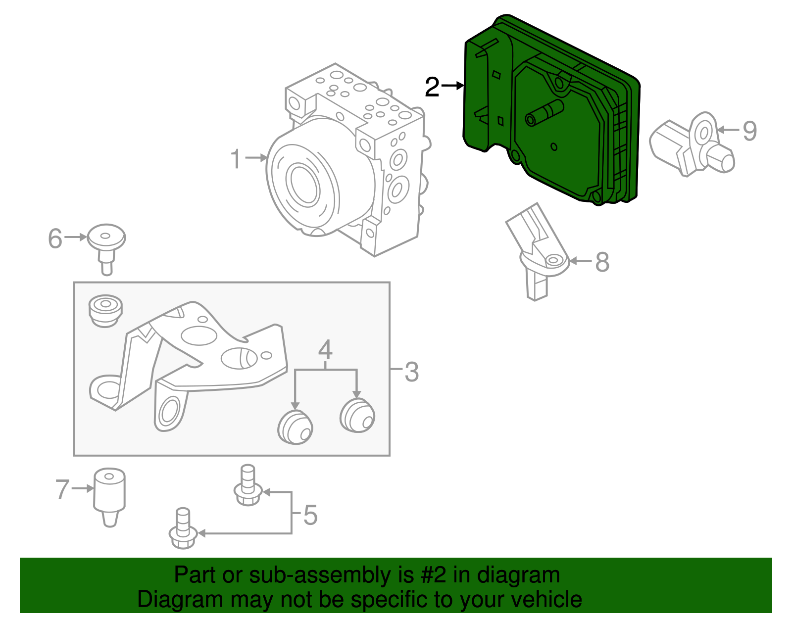 2014-2018 Ford Focus | Control Module | EV6Z-2C219-F | Walls' Ford Parts