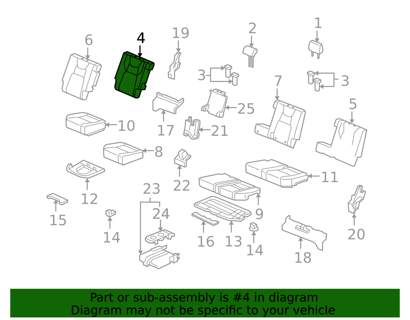 Seat Back Cushion - Restore Support with Factory Comfort | AutoNation Parts