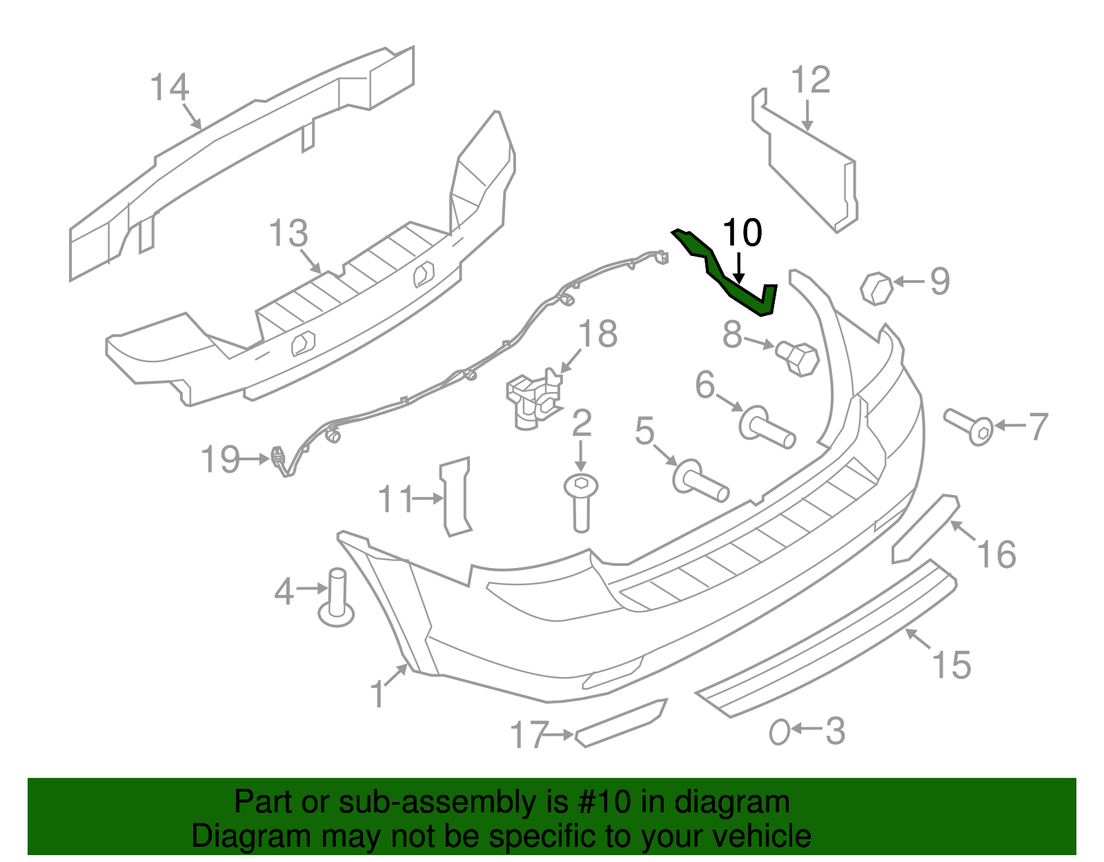 86615-3E510 - Bumper Cover Side Bracket 2007-2009 Kia Sorento | Kia ...
