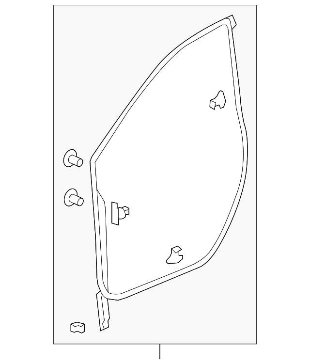 72350-TLA-A01 - Door Weather-Strip 2017-2022 Honda CR-V | Honda Parts ...