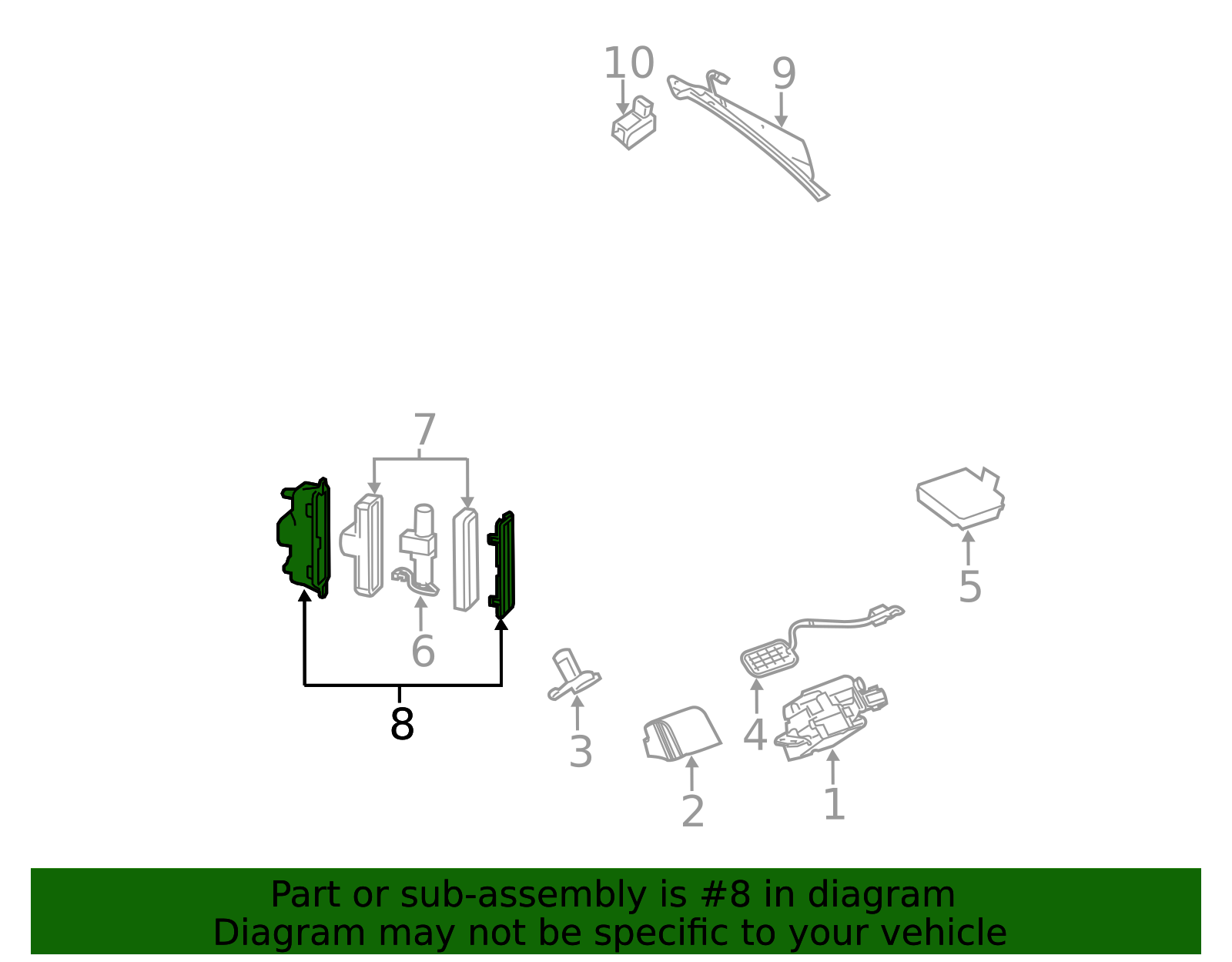 25943609 - High-Quality Tailgate Lift Motor Bracket for 2010-2016 ...