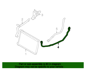 64219178427 - HVAC Heater Hose 2006-2013 BMW | Genuine BMW Parts
