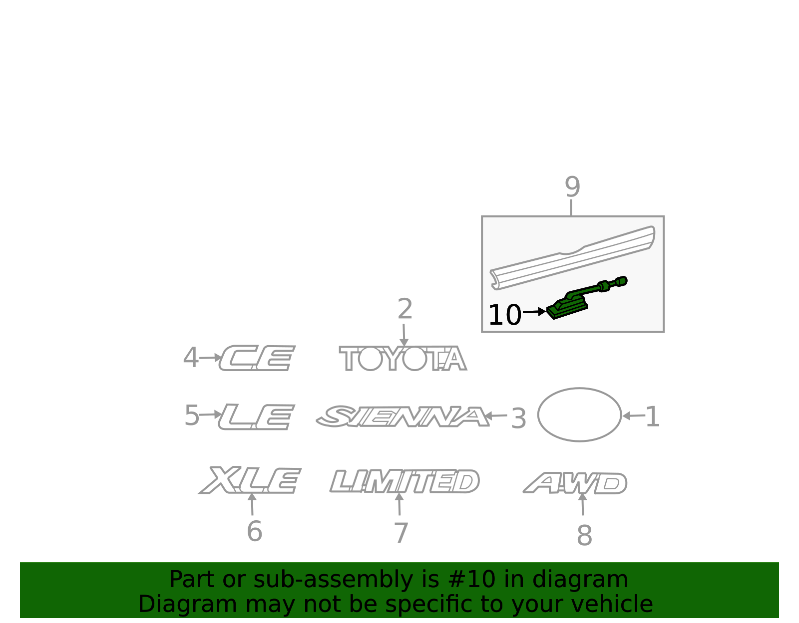 84840-08010 - Liftgate Release Switch Longo Toyota Parts