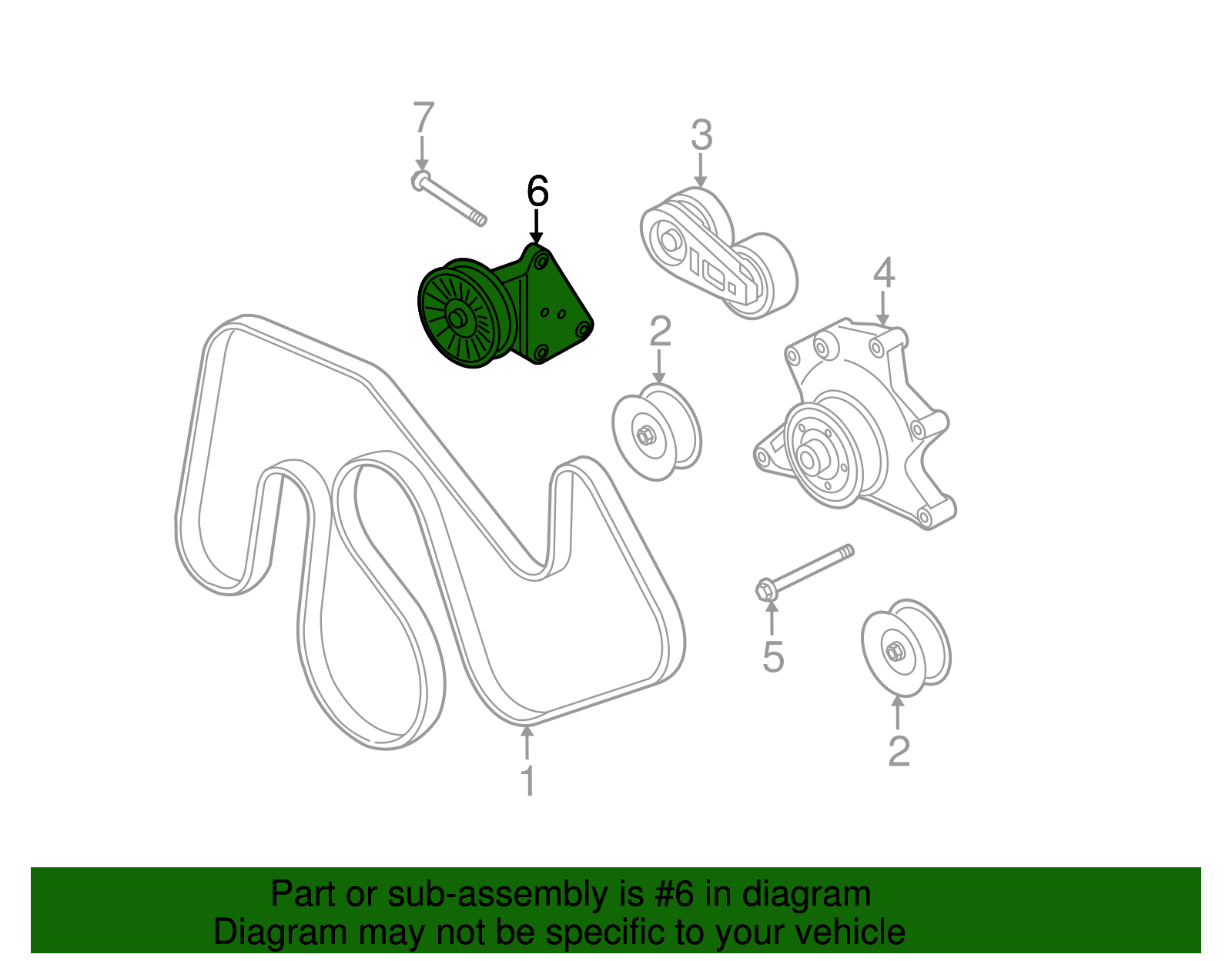 2011-2019 Ford Tension Pulley BC3Z-8678-B | Ford OEM Parts Outlet