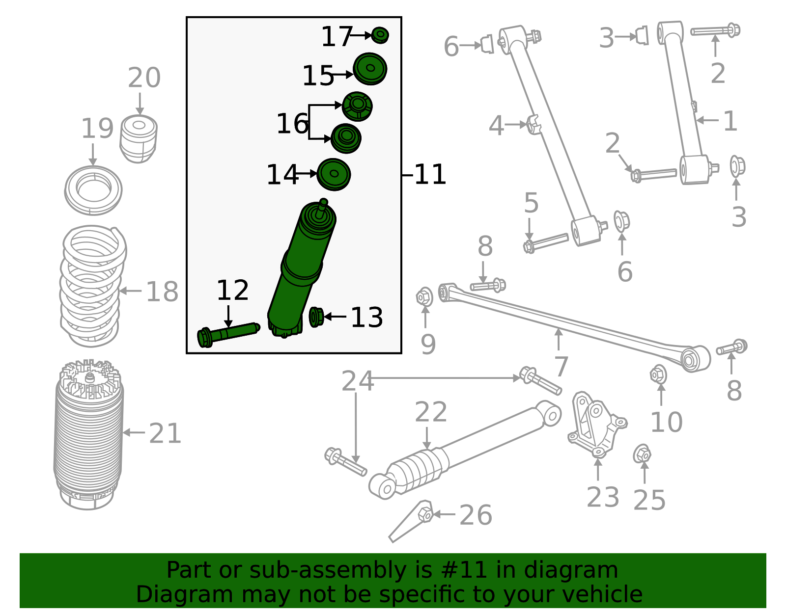 68443196AB - Suspension Shock Absorber Kit - 2019 2020 Ram 2500 | Mopar ...