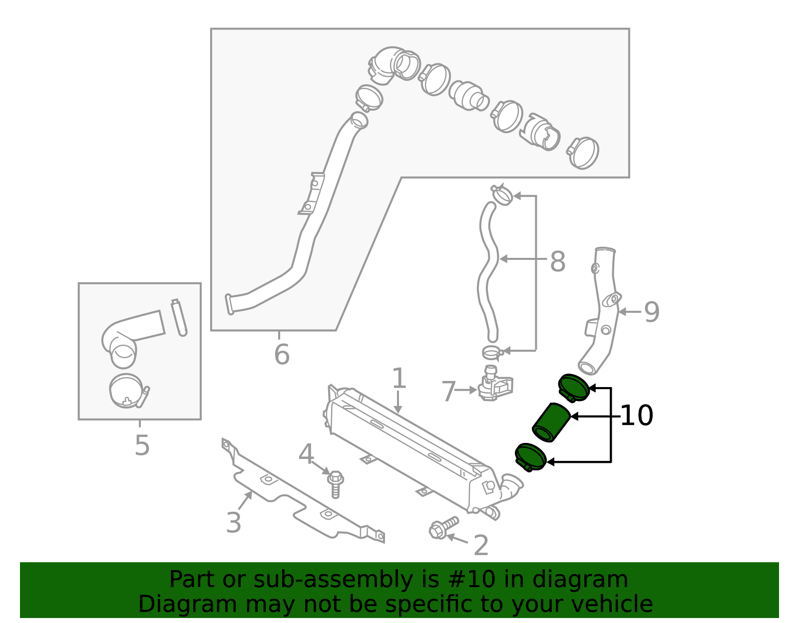 2017-2021 Hyundai Inter-Cooler Hose 28261-2B780 | OEM Parts Online