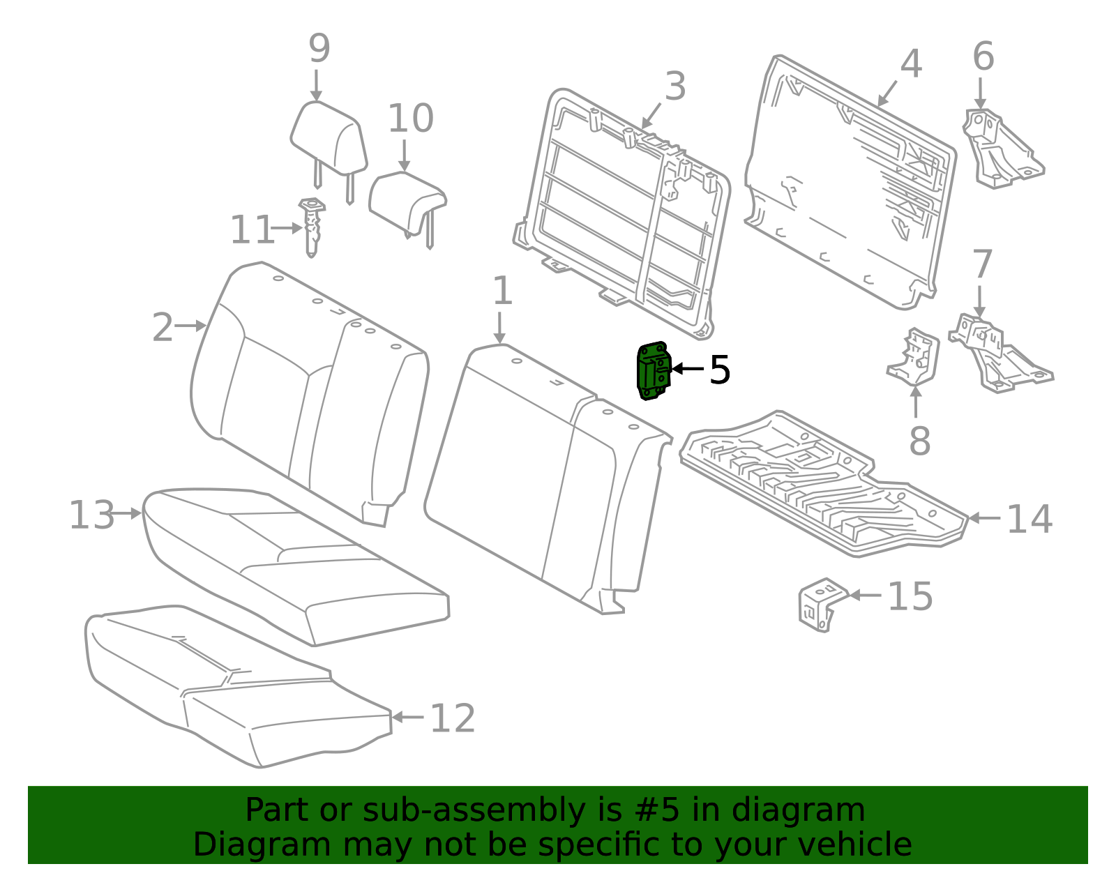 72630-04010 - High-Quality Folding Seat Latch for 2005-2023 Toyota ...