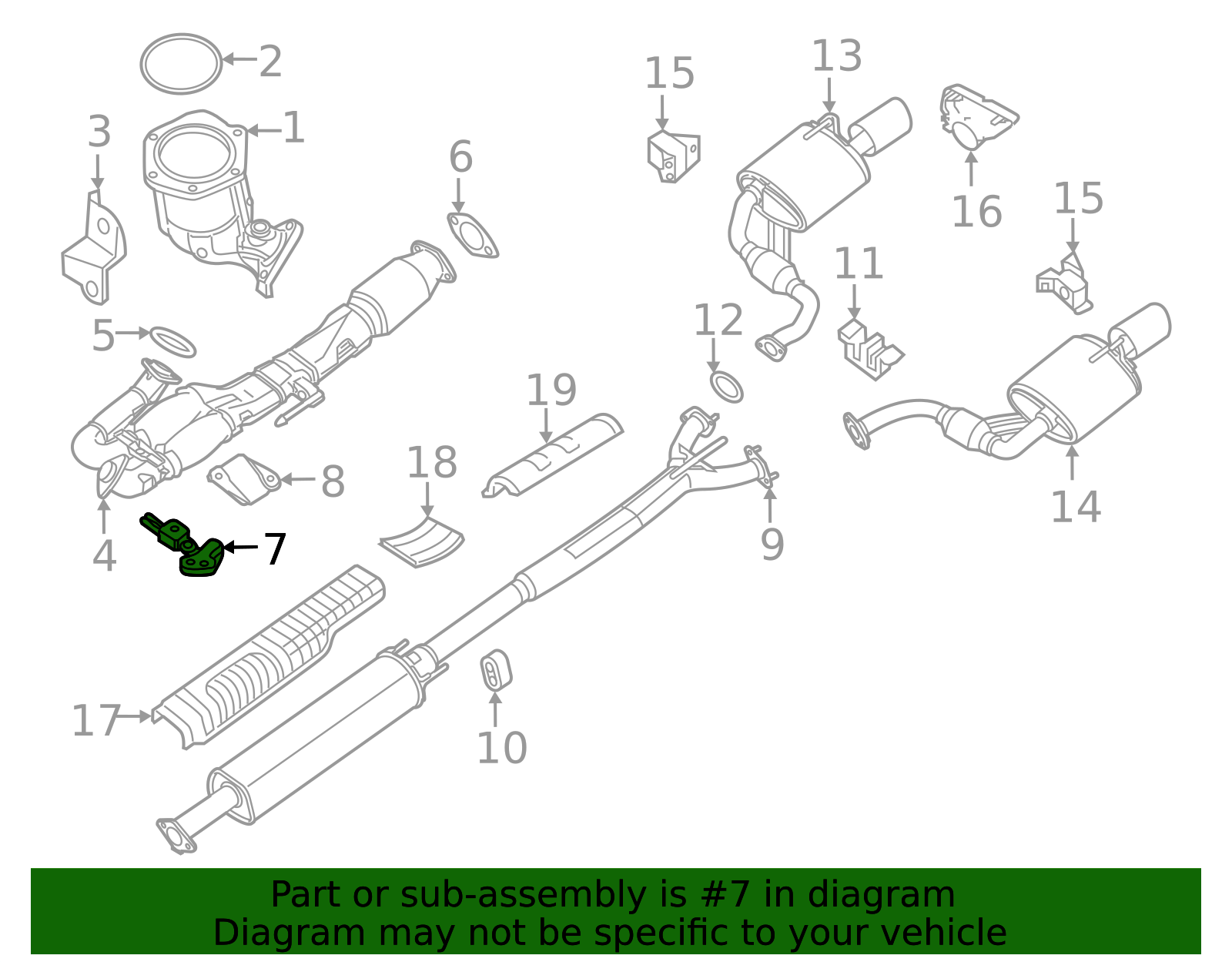 20711-9N00A - Front Pipe Mount Bracket 2009-2023 Nissan Maxima ...