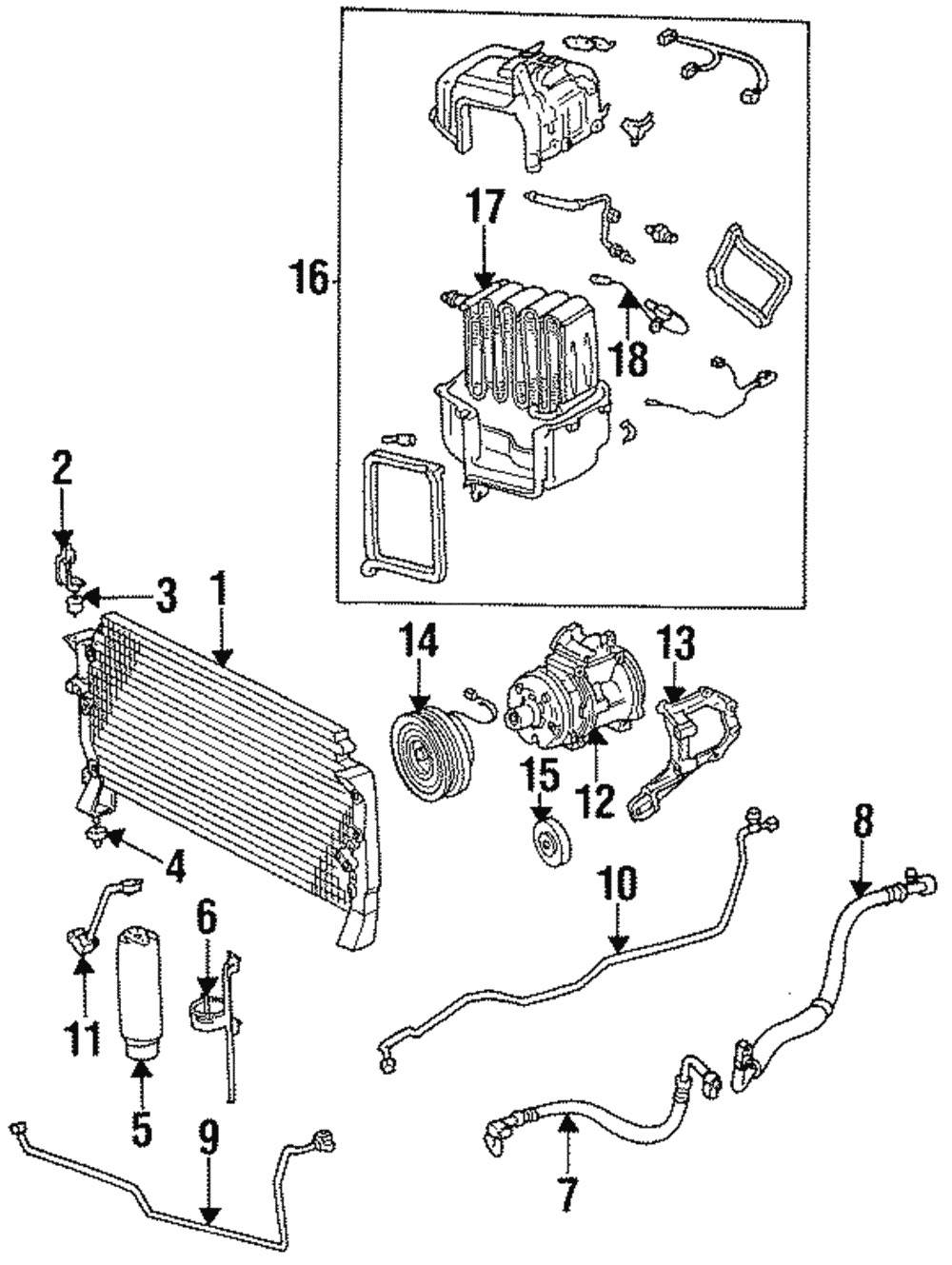 1993-1998 Toyota Evaporator Core 88501-34010 | Toyota Parts Center