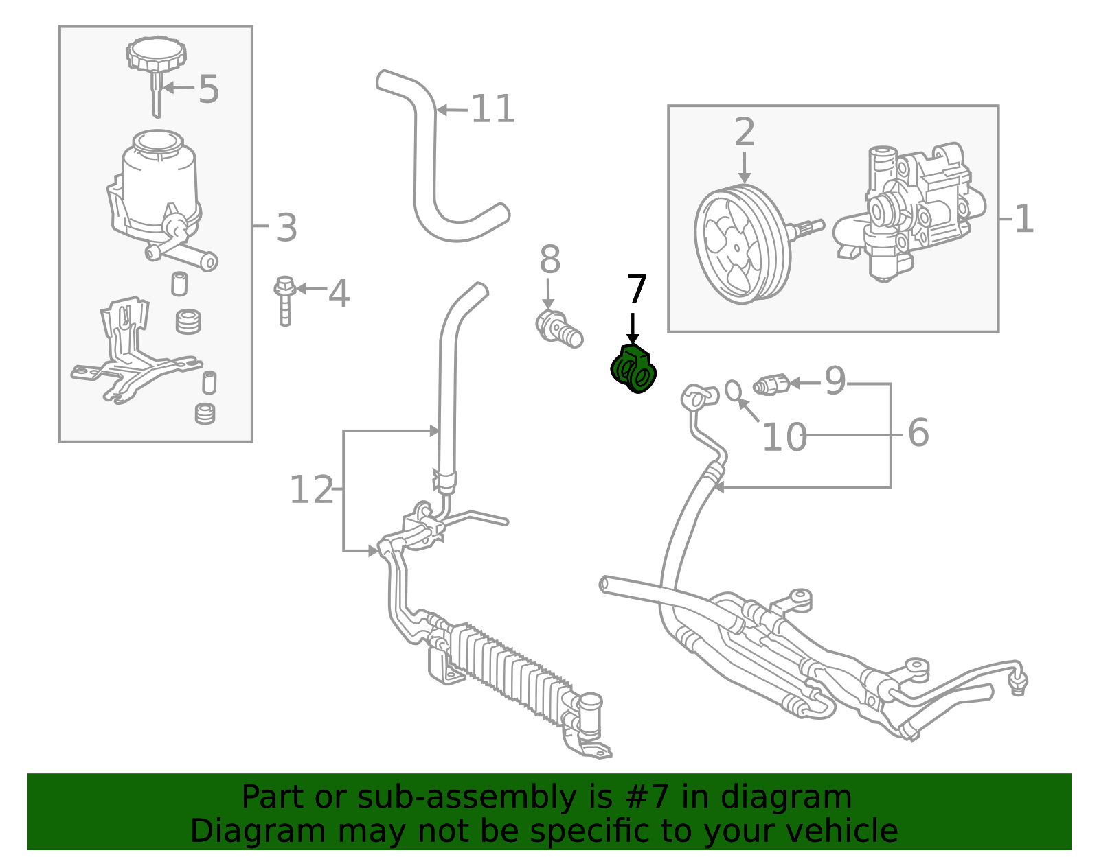 44327-30040 - Hose & Tube Assembly Gasket - 2008-2011 2013-2020 Lexus ...
