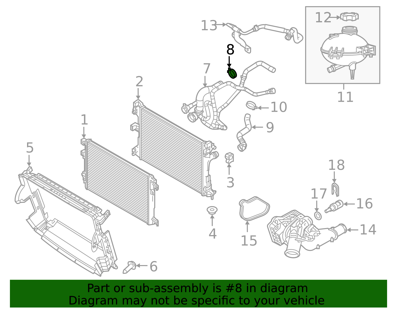 2013-2025 Mopar Reservoir Hose Clamp 68326248AA | Mopar Parts Canada