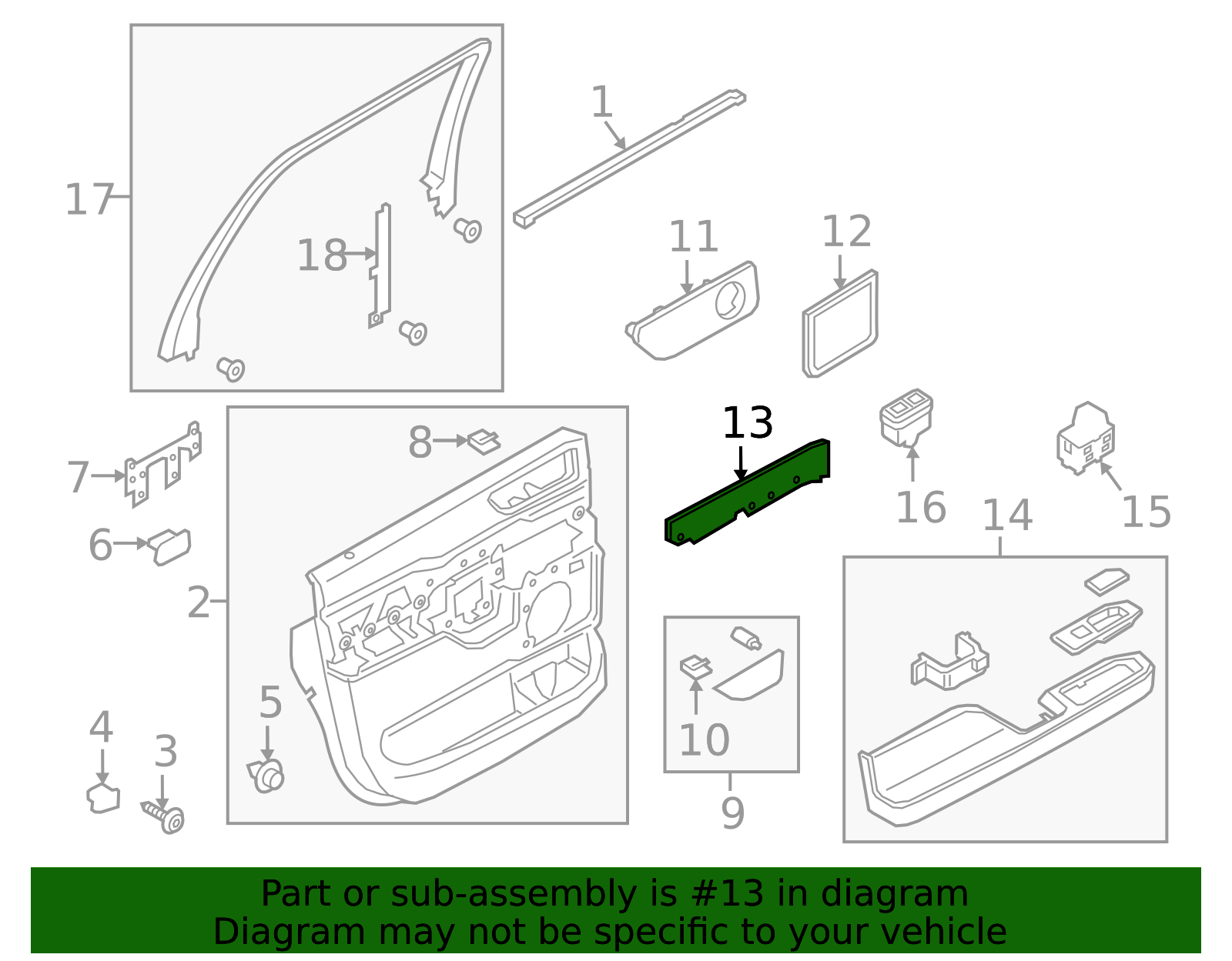 2022-2024 Lincoln Navigator Applique NL7Z-78275A37-CA | QuirkParts