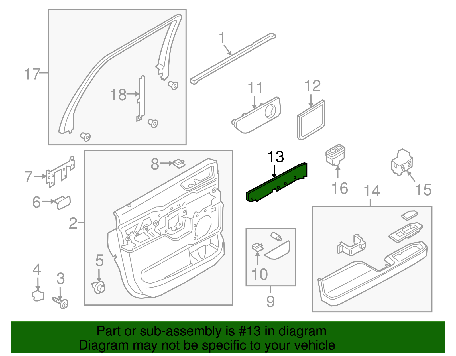 2022-2024 Lincoln Navigator Applique NL7Z-78275A37-EA | Awesome Parts Ford