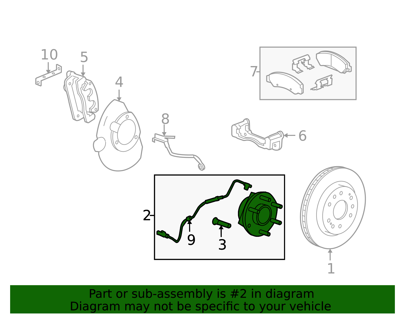 2007-2014 GM W (S)Hub (Replaces Part Number 84356643) 84856654 GM ...