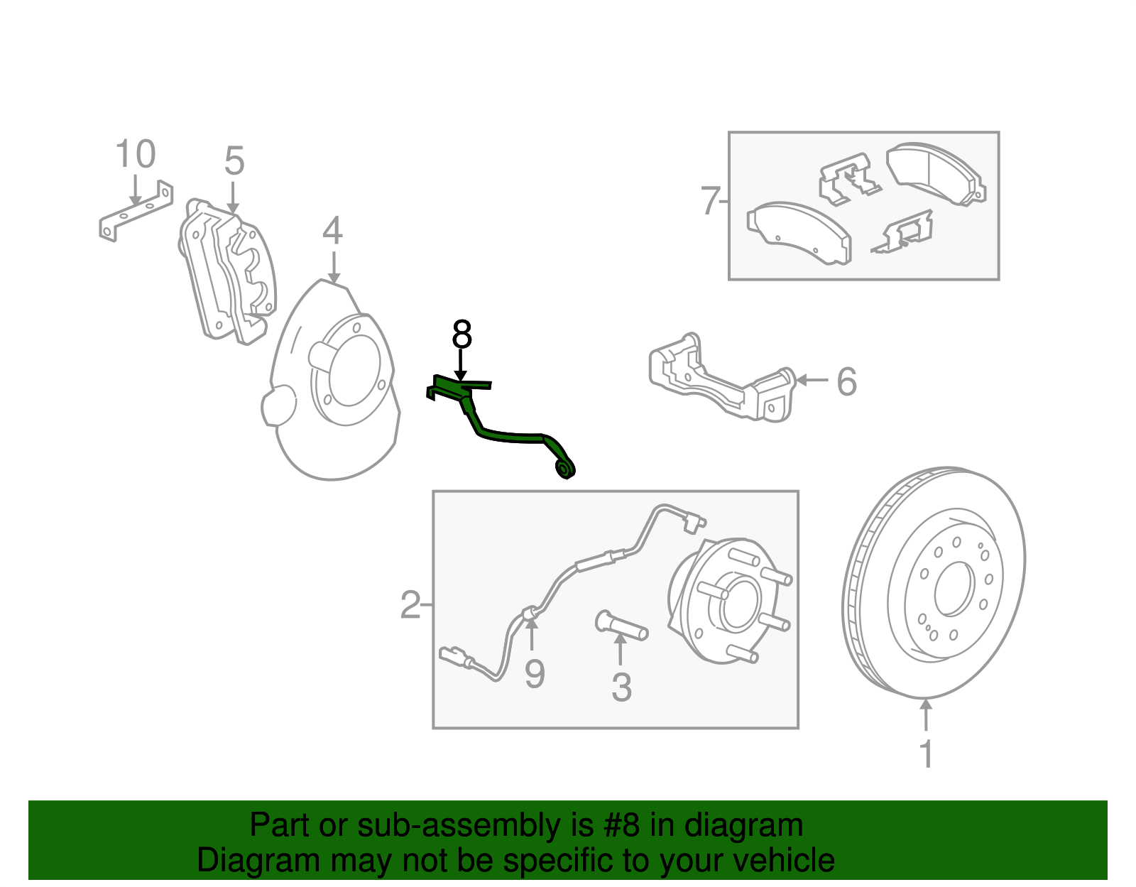 2007-2020 GM Brake Hose 84331227 GM | GMPartsDirect.com