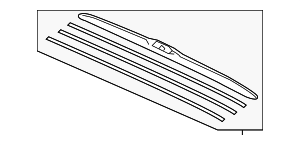 85222-0E050 - Wiper Blade - 2014-2019 Toyota Highlander | Toyota Parts ...