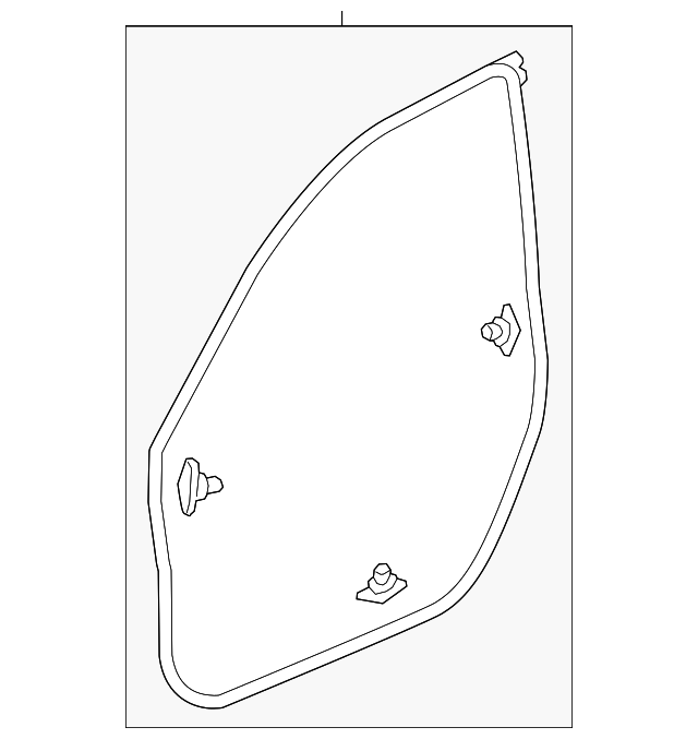 72350-TBA-A01 - Door Weather-Strip 2016-2021 Honda Civic | Honda Parts ...