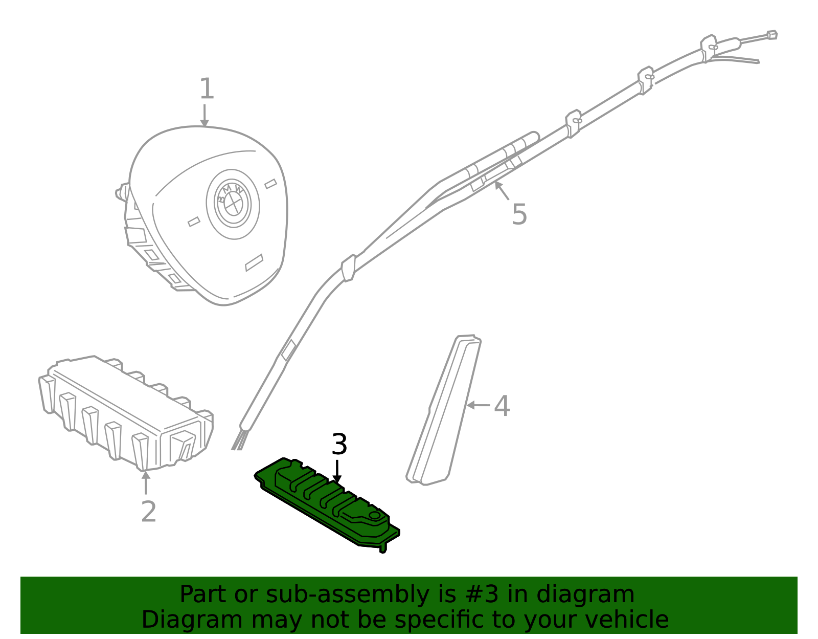 Genuine BMW 72-12-9-296-979 | Knee Air Bag | FREE Shipping on Most ...