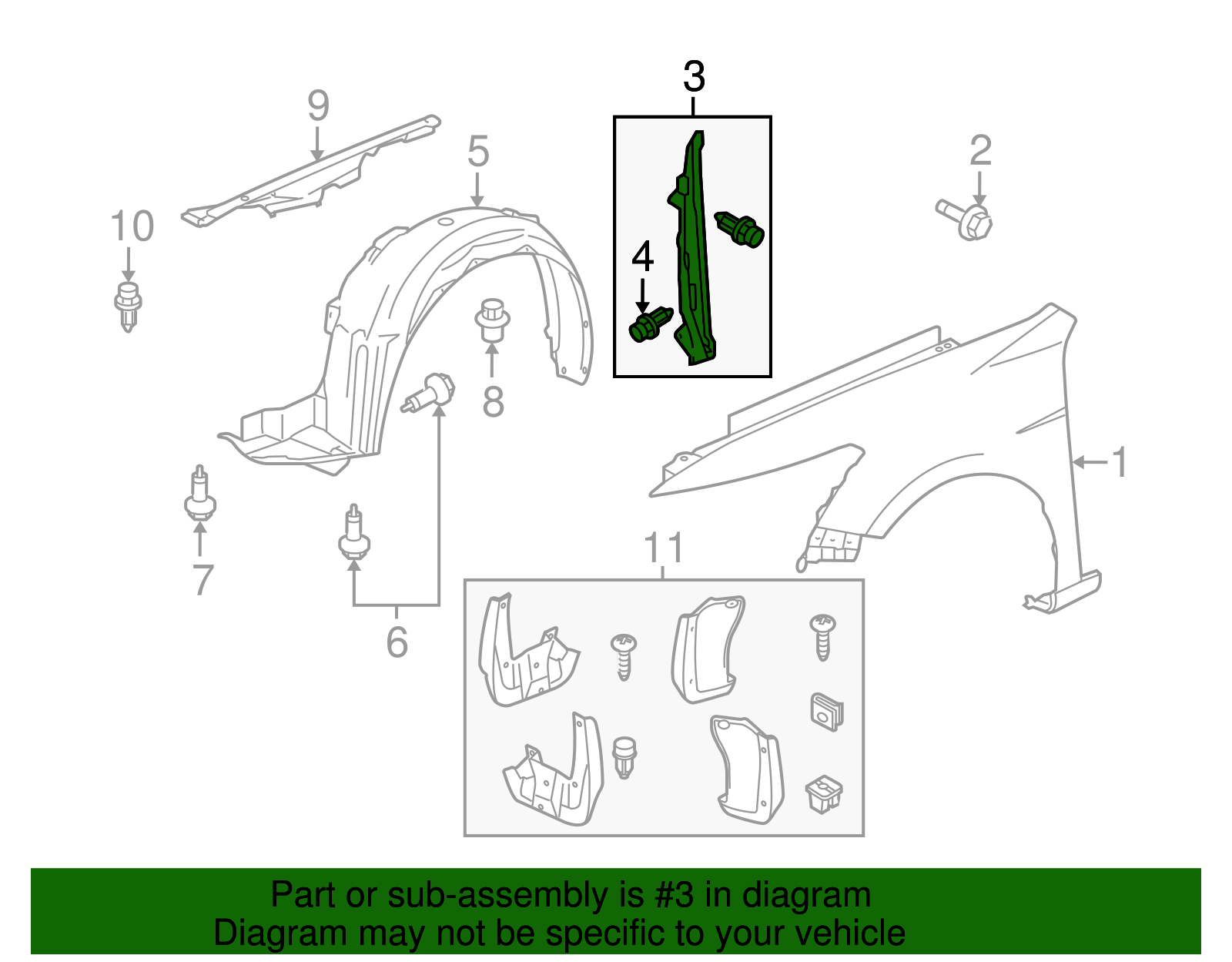 2008-2012 Honda Accord Rear Seal 74155-TA0-A00 | Cheaper Honda Parts