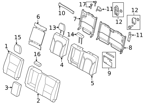 Rear Seat Components for 2025 Ford F-150 | Mac Haik Ford Parts