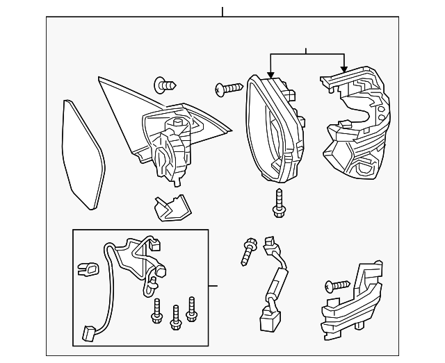 2019-2020 Honda Insight Mirror Assembly 76208-TXM-A21ZA | OEM Parts Online