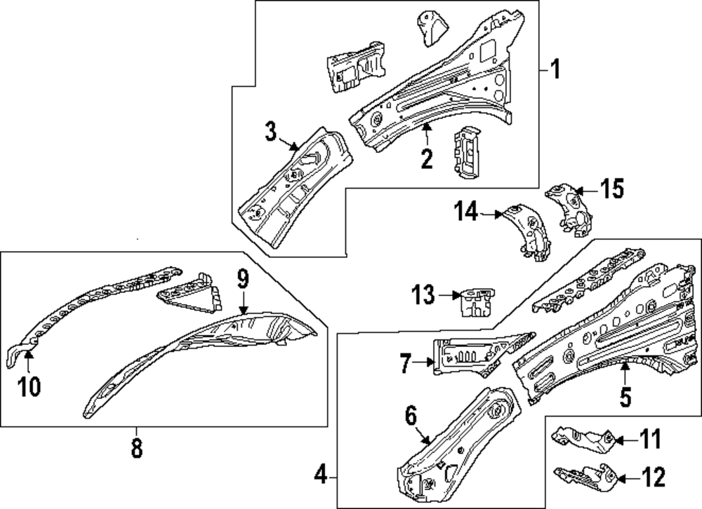 2023-2025 GMC Canyon Fender Mtg Bkt 87846513 GM | GMPartsDirect.com