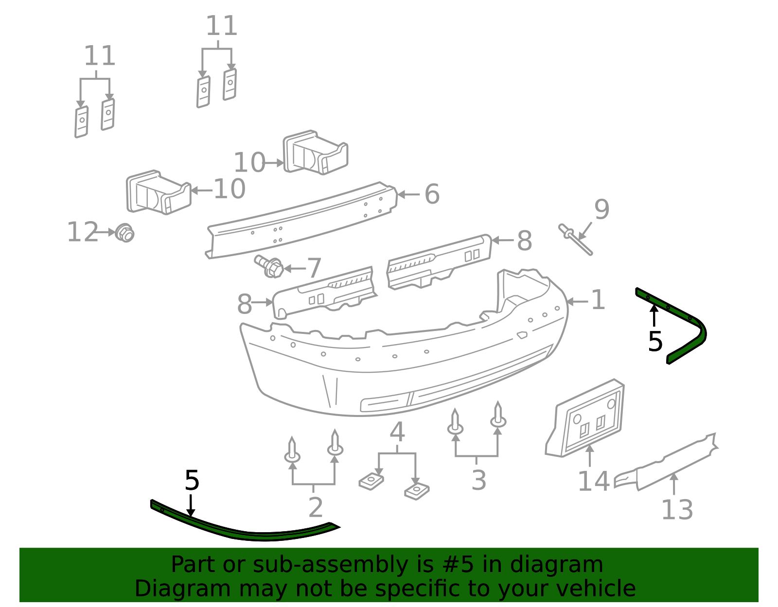 Genuine OEM Ford Part - Cover Molding 3W1Z-17C829-AA | Genuine OEM Ford ...