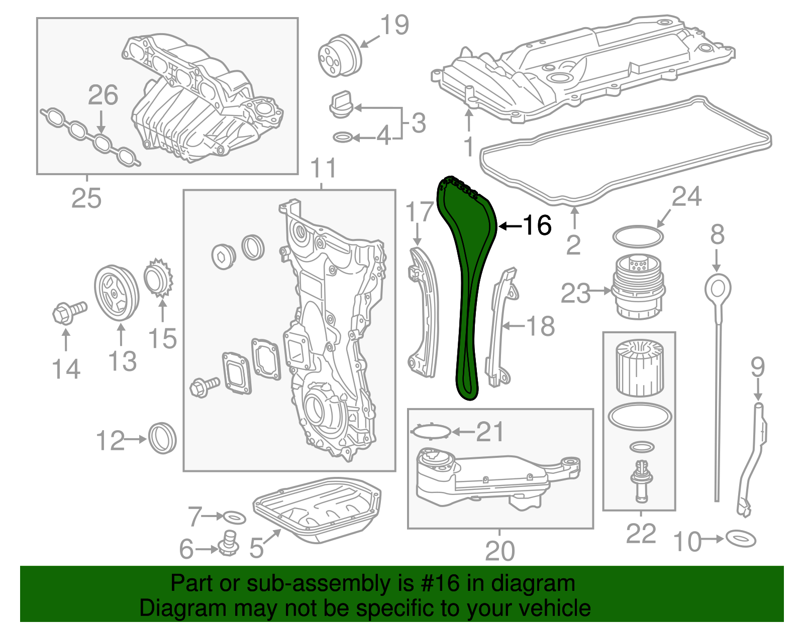 13506-36030 - Toyota Timing Chain 2015-2019 Toyota | Performance Auto Parts