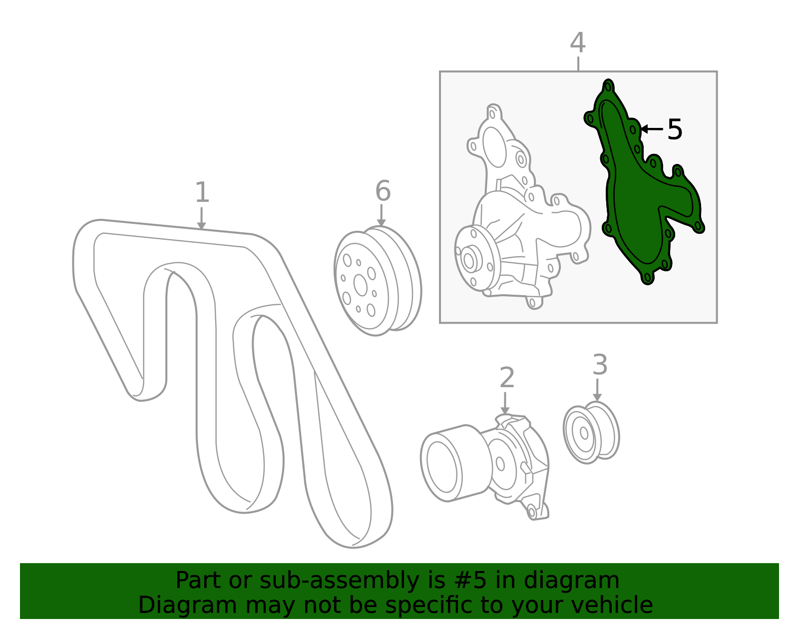 2007-2022 Toyota Water Pump Assembly Gasket 16271-38020 | MotorMotor