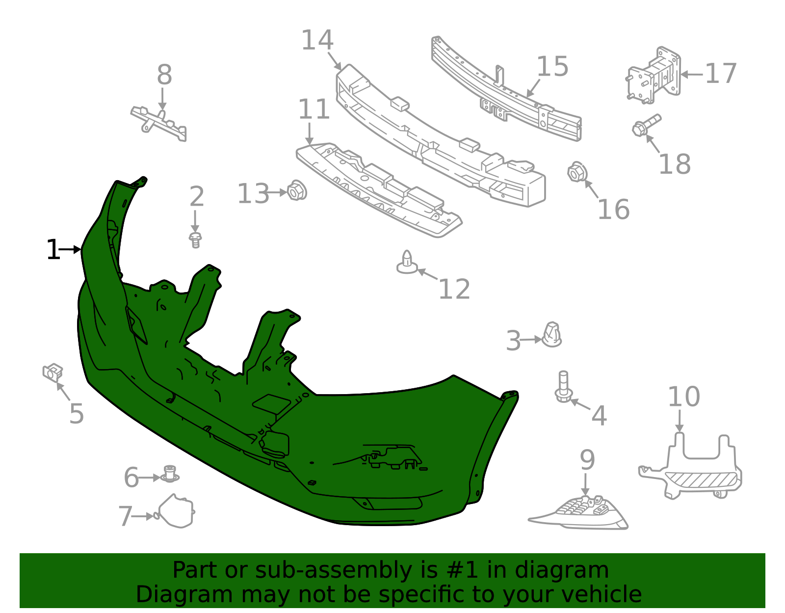 62022-6MR0H - Bumper Cover 2020-2023 Nissan | Nissan Parts ...
