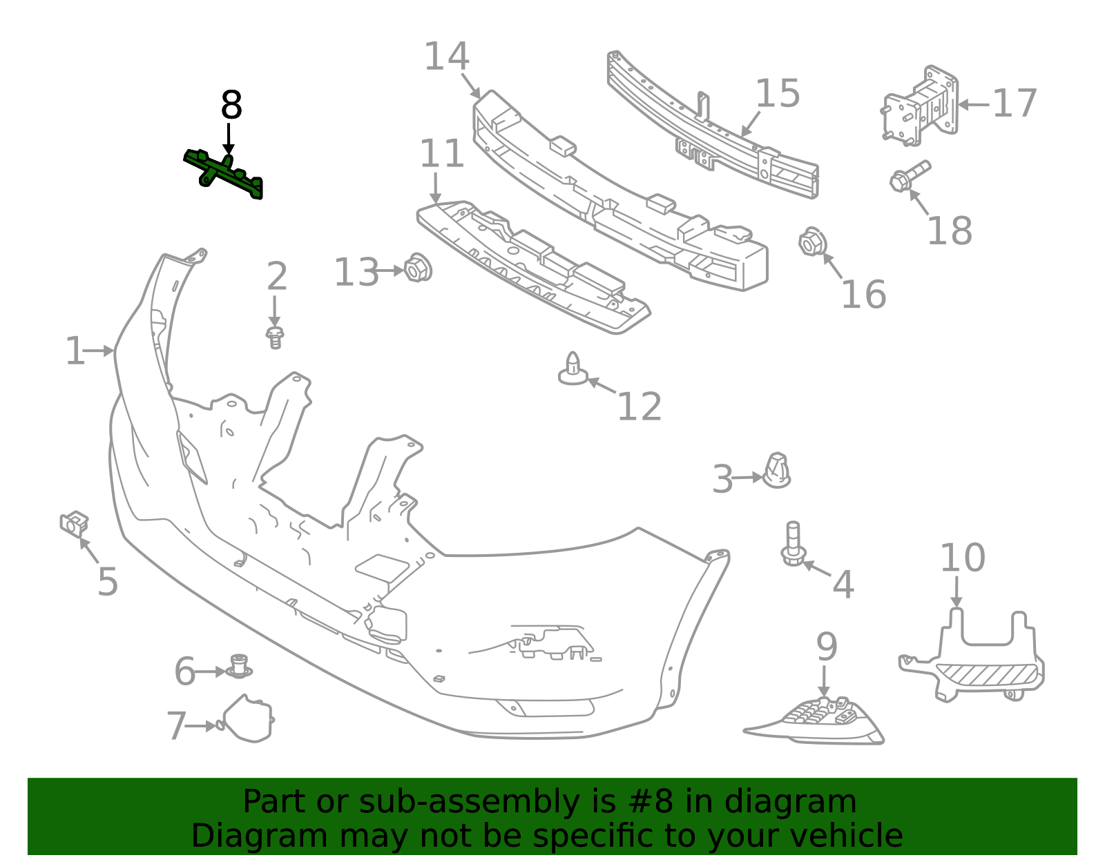 62223-DF30A - Side Retainer 2017-2023 Nissan | Official Nissan Parts Store