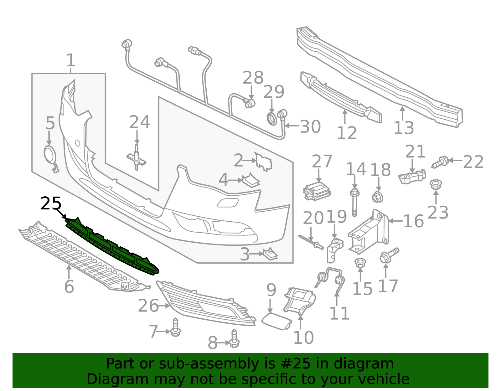AUDI 8K0807683 Grille ? OEM Quality | AutoNation Parts