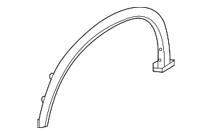 2021-2025 Nissan Rogue Wheel Opening Molding 63860-6RA0A | Nissan OEM ...