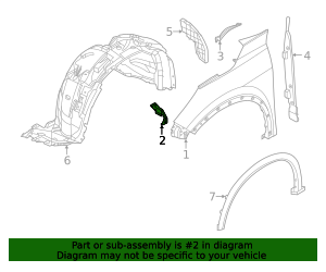 2021-2025 Nissan Rogue Fender Mtg Bkt F41C0-6RRMA | My Nissan Part