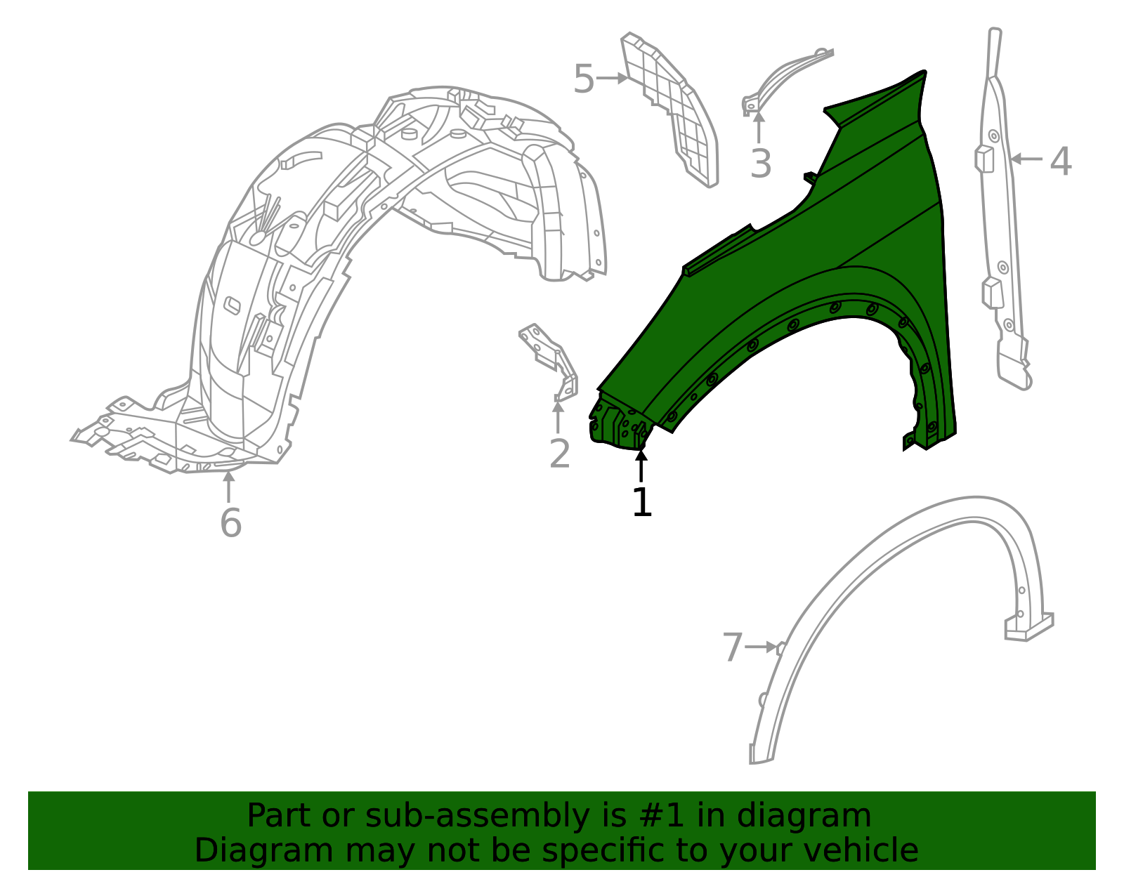63100-6RR0A - Fender 2021-2025 Nissan Rogue | Official Nissan Parts Store