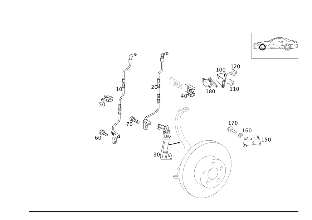 1994-2009 Mercedes-Benz Rotational Speed Sensor 230-540-19-17-64 | Benz ...