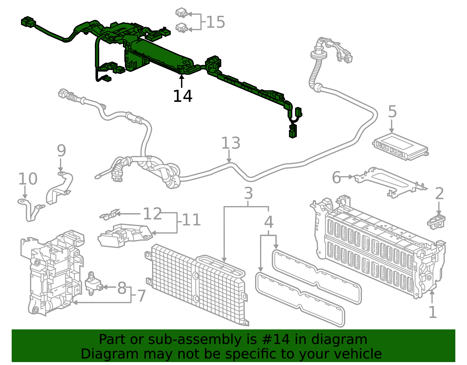 1N190-6C2-A00 - 2018-2022 Honda Accord - Wire Harness Set (Ipu) | Honda ...