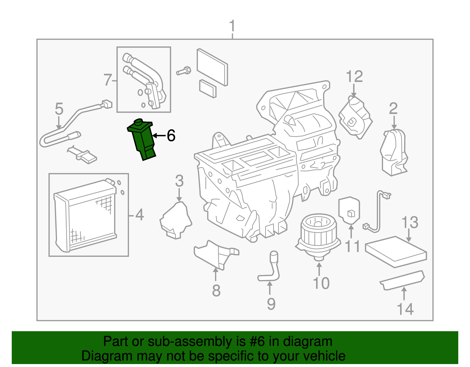 2004-2008 Toyota Expansion Valve 88515-02110 | Toyota Parts Center